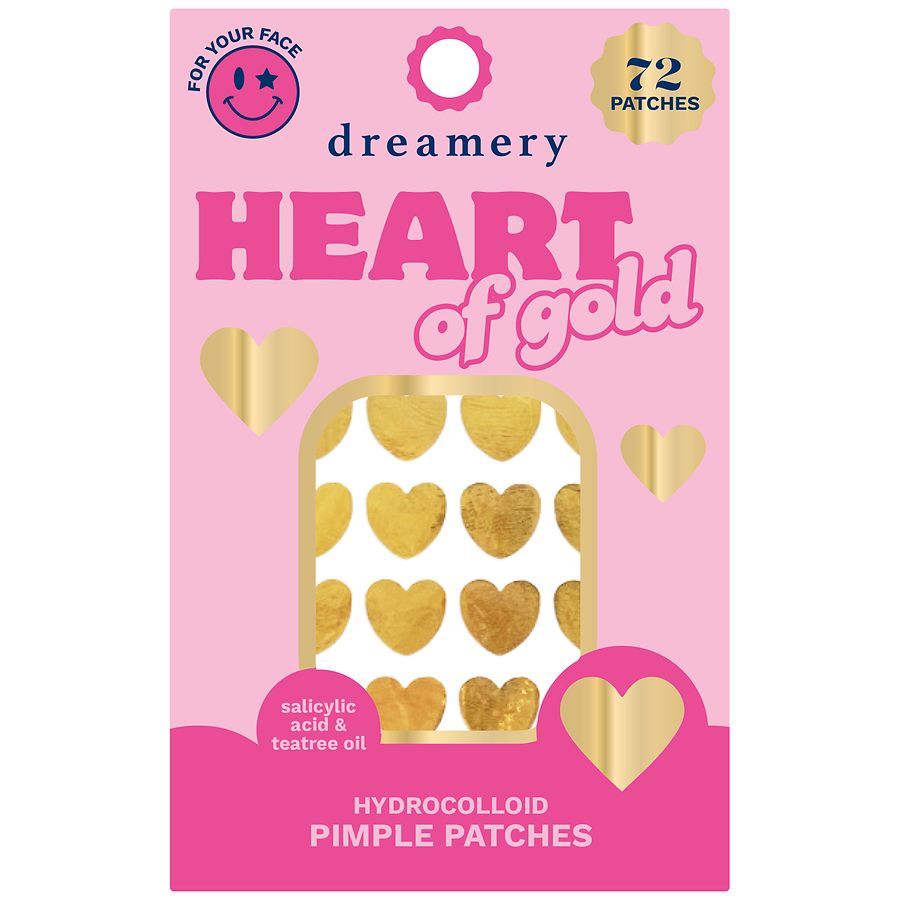Dreamery Heart of Gold Hydrocolloid Pimple Patches | Walgreens