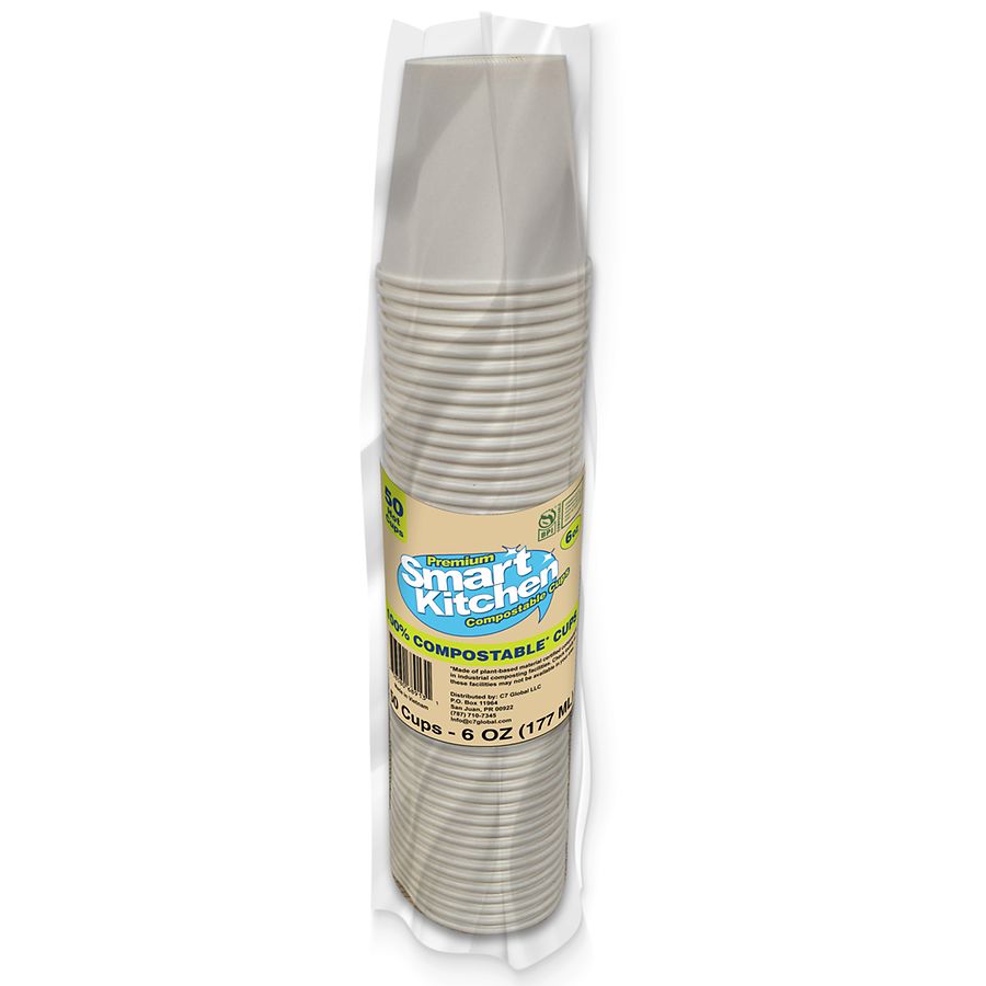 Smart Kitchen Compostable Hot Cups 6 oz | Walgreens