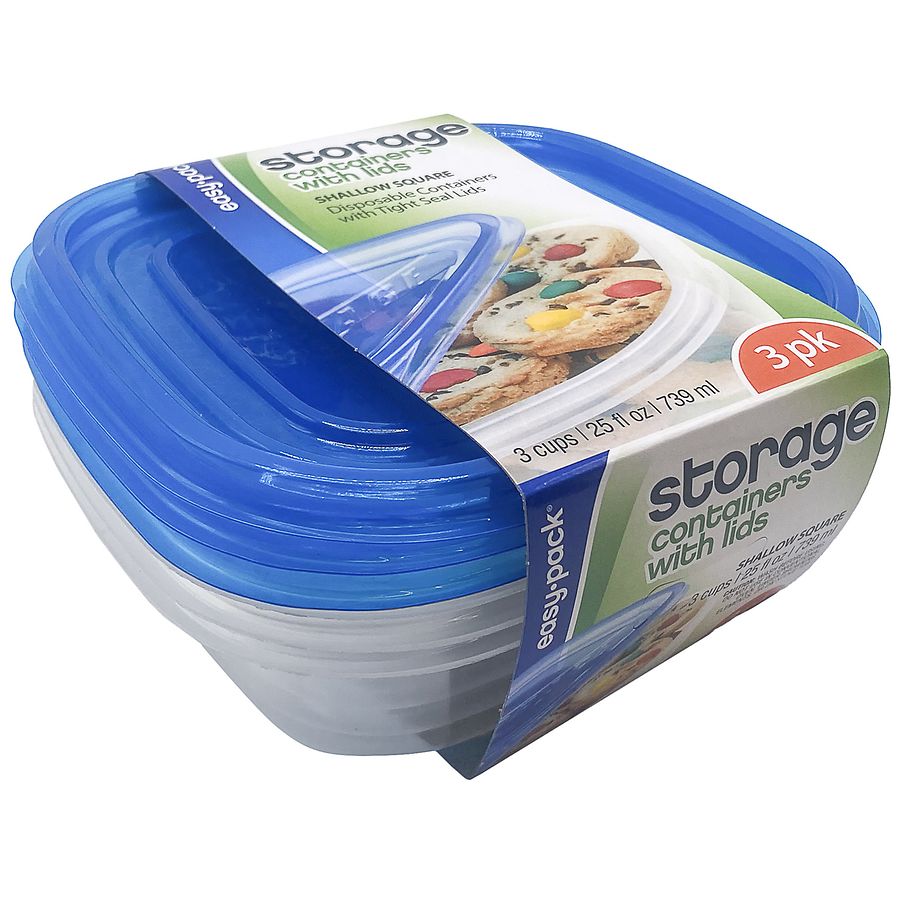 Easy Pack Square Storage Containers | Walgreens