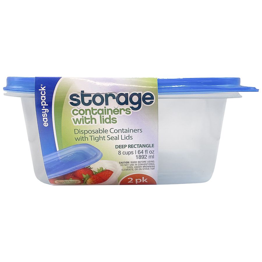 Easy Pack Deep Rectangle Storage Containers | Walgreens