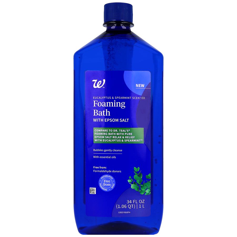 Walgreens Foaming Bath with Epsom Salt Eucalyptus & Spearmint | Walgreens
