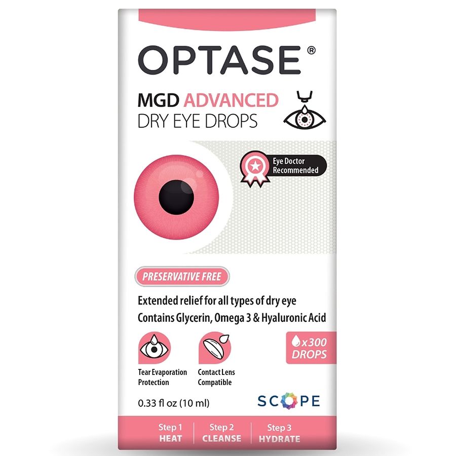 Optase MGD Advanced Dry Eye Drops | Walgreens