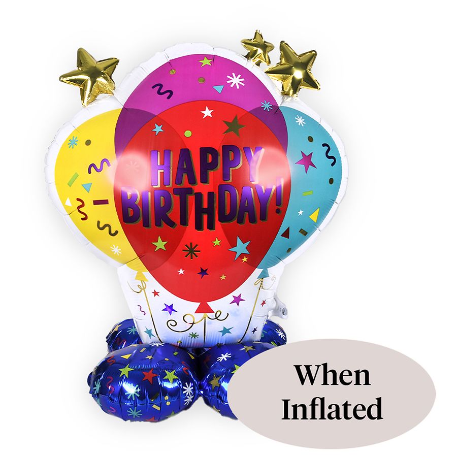 Anagram Air Filled Balloon, Happy Birthday Party Balloons 29 x 33 in ...