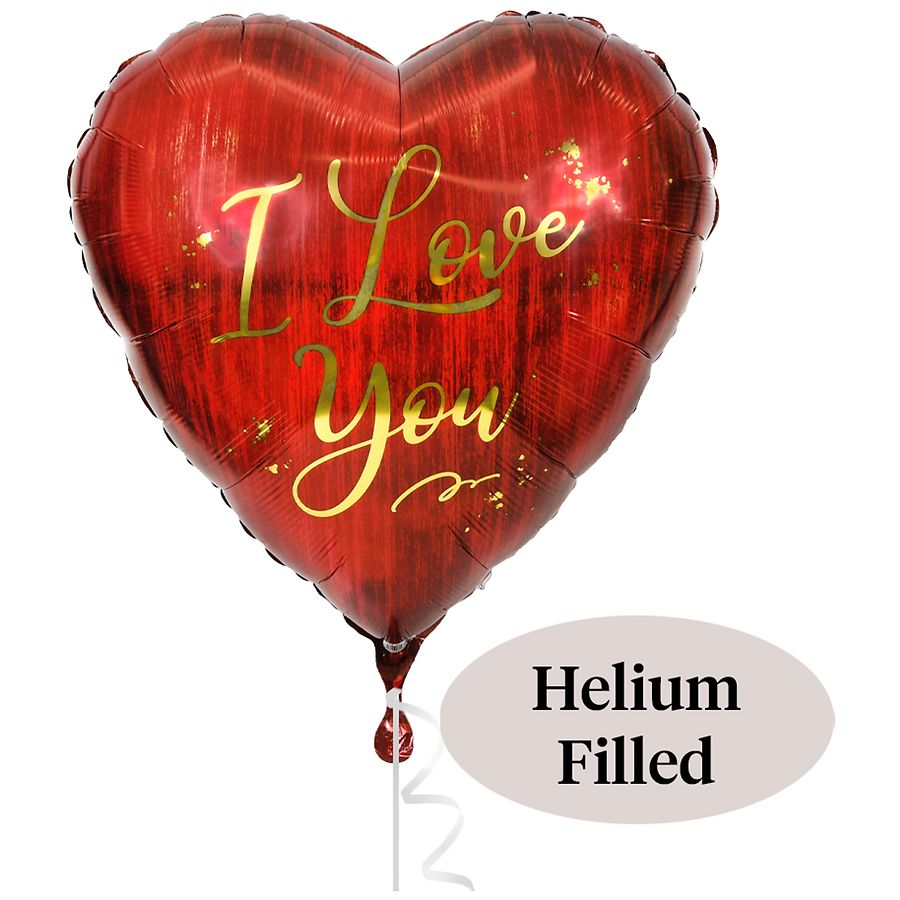 Helium Inflated Foil Balloon I Love You Rouge 28 x 28 in | Walgreens