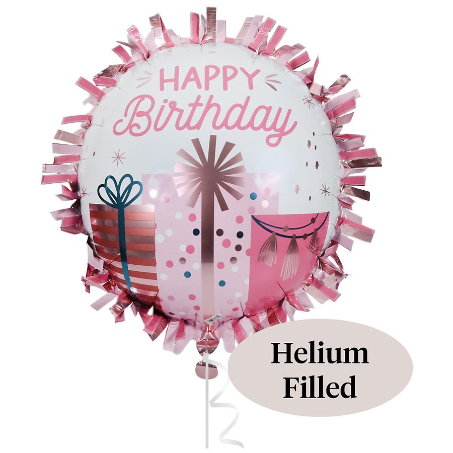 Helium Inflated Foil Balloon Pastel Happy Birthday 24 x 24 in | Walgreens