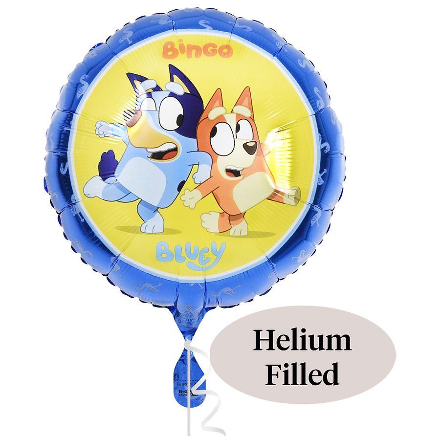 Helium Inflated Foil Balloon Bluey 17 x 17 in | Walgreens