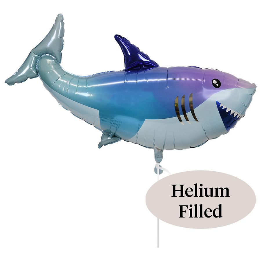 Helium Inflated Foil Balloon Shark 38 x 18 in | Walgreens
