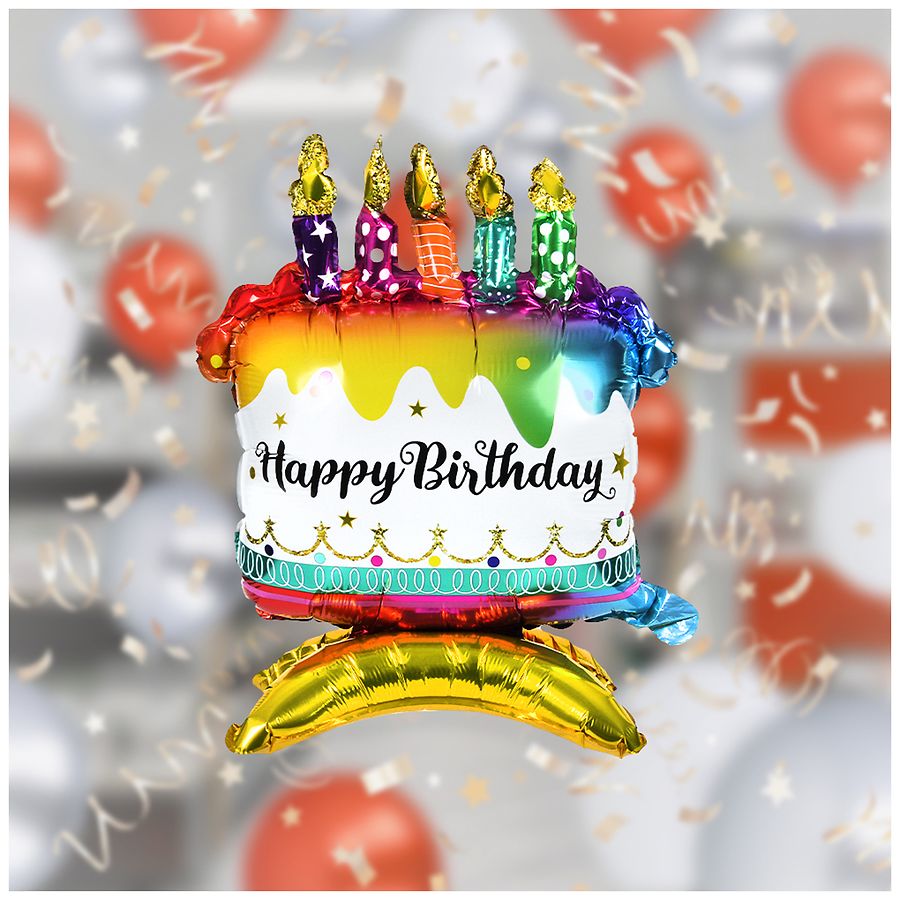 Anagram Air Filled Balloon, Happy Birthday Cake 14 x 18 in | Walgreens