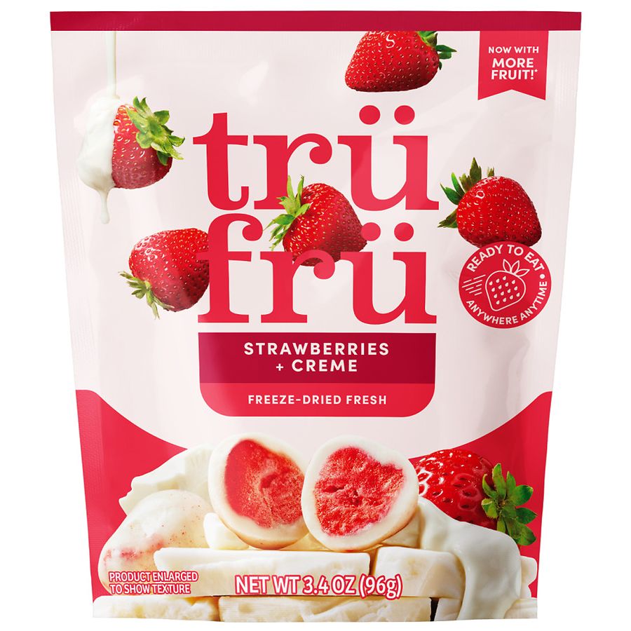 Tru Fru Freeze-Dried Strawberries + Creme | Walgreens