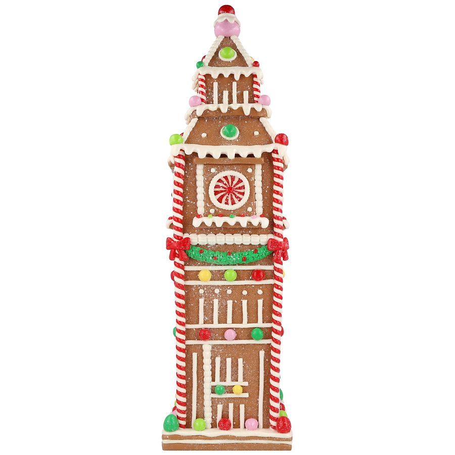 Festive Voice Gingerbread Clock Tower | Walgreens