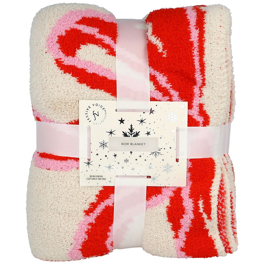 Festive Voice Bow Blanket | Walgreens