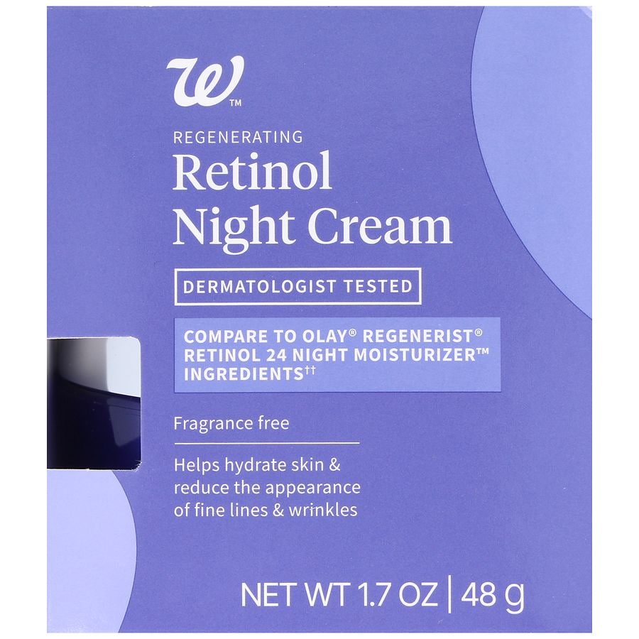 Walgreens Regenerating Retinol Night Cream Fragrance Free | Walgreens