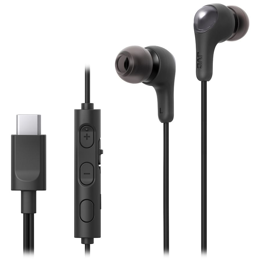 JVC Gumy Connect USB-C Wired Earbuds Black | Walgreens