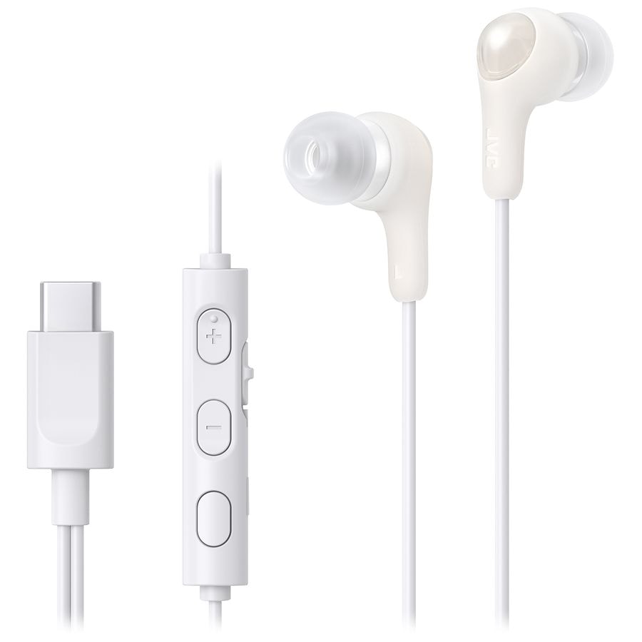 JVC Gumy Connect USB-C Wired Earbuds White | Walgreens
