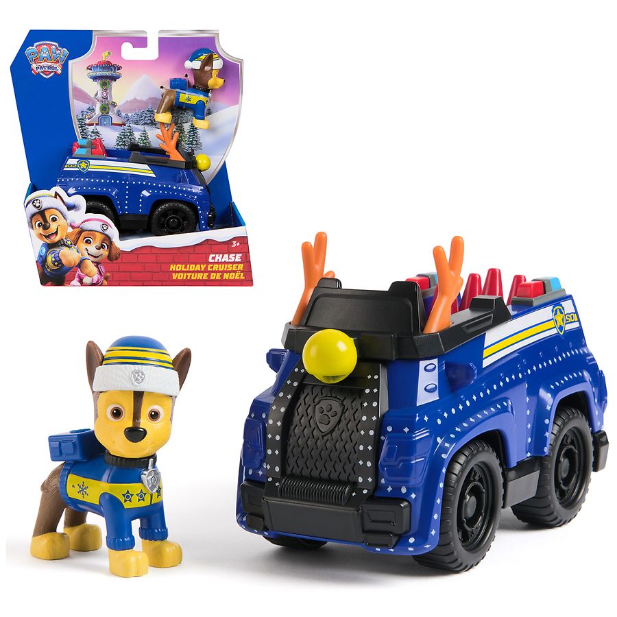 Paw Patrol Chase Holiday Cruiser with Reindeer Antlers | Walgreens