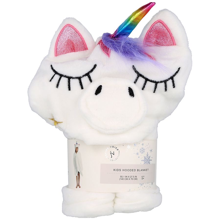 Festive Voice Kids Hooded Blanket, Unicorn | Walgreens