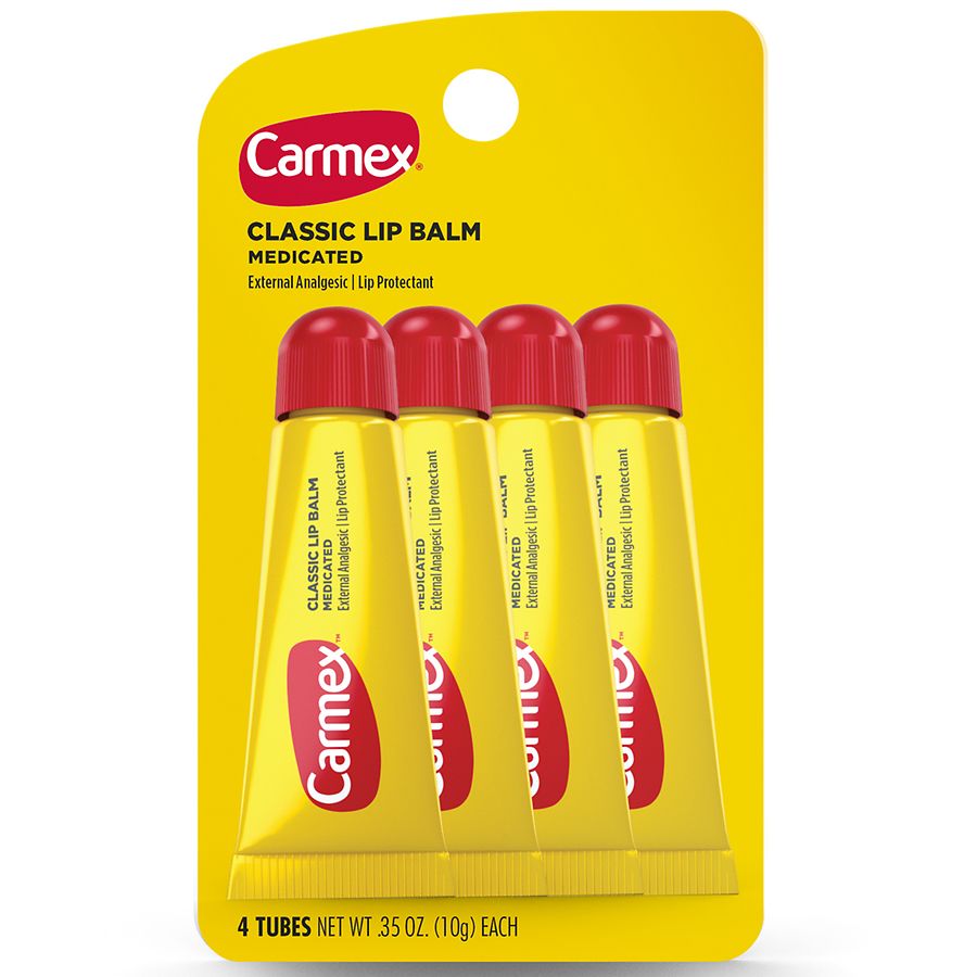Carmex Medicated Lip Balm Tubes, Moisturizer for Dry, Chapped Lips ...