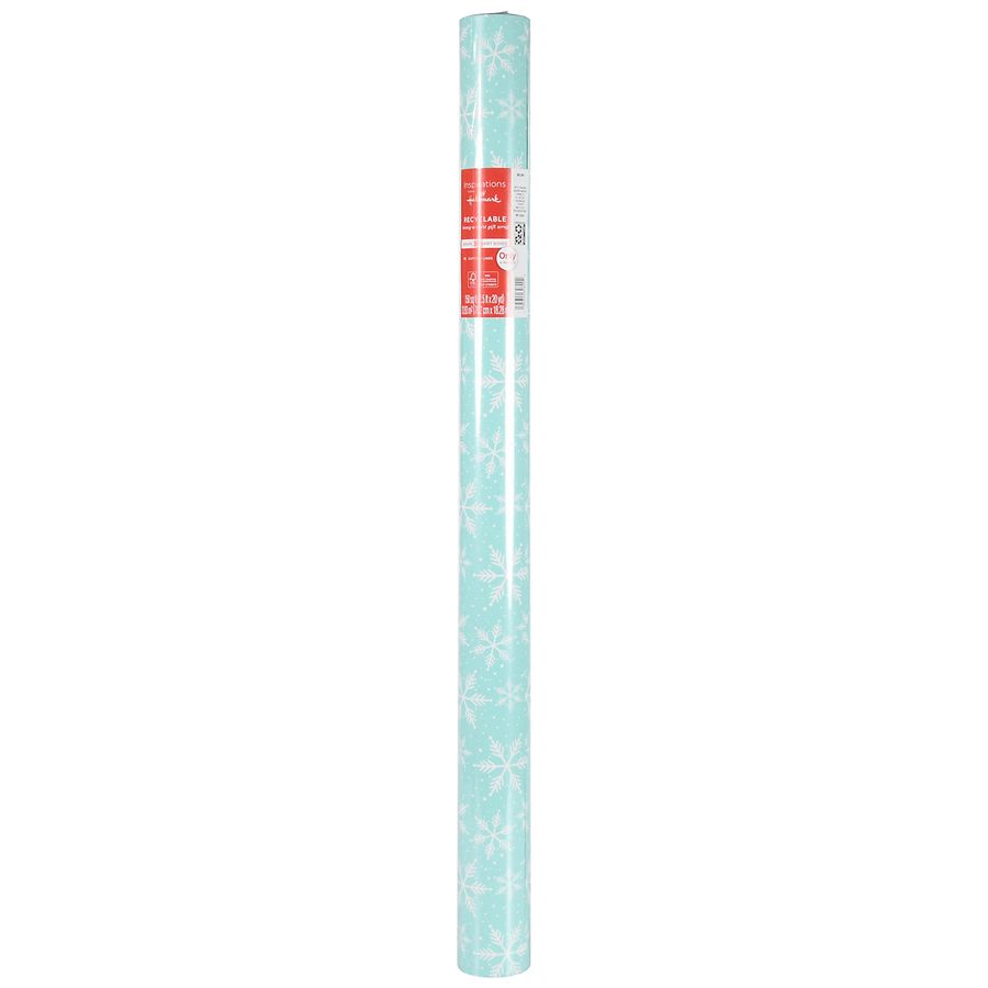 Inspirations from Hallmark Recyclable Heavy-Weight Gift Wrap, Classic ...