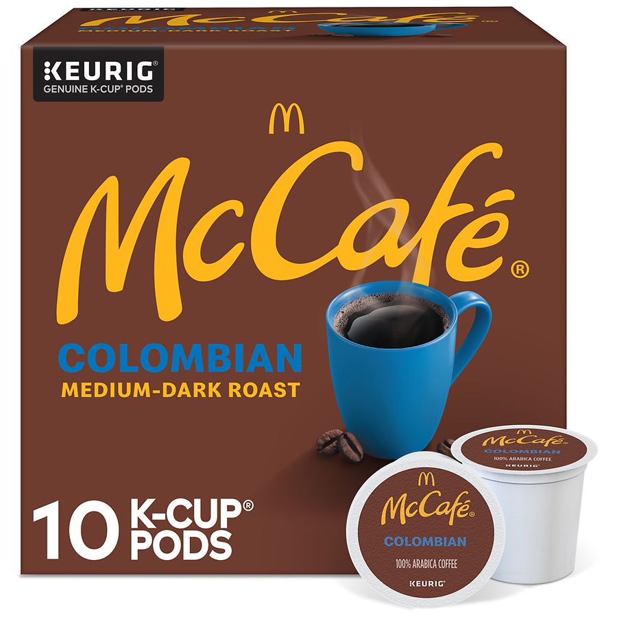 McCafe Colombian Medium-Dark Roast, Single Serve Coffee Keurig K-Cup ...