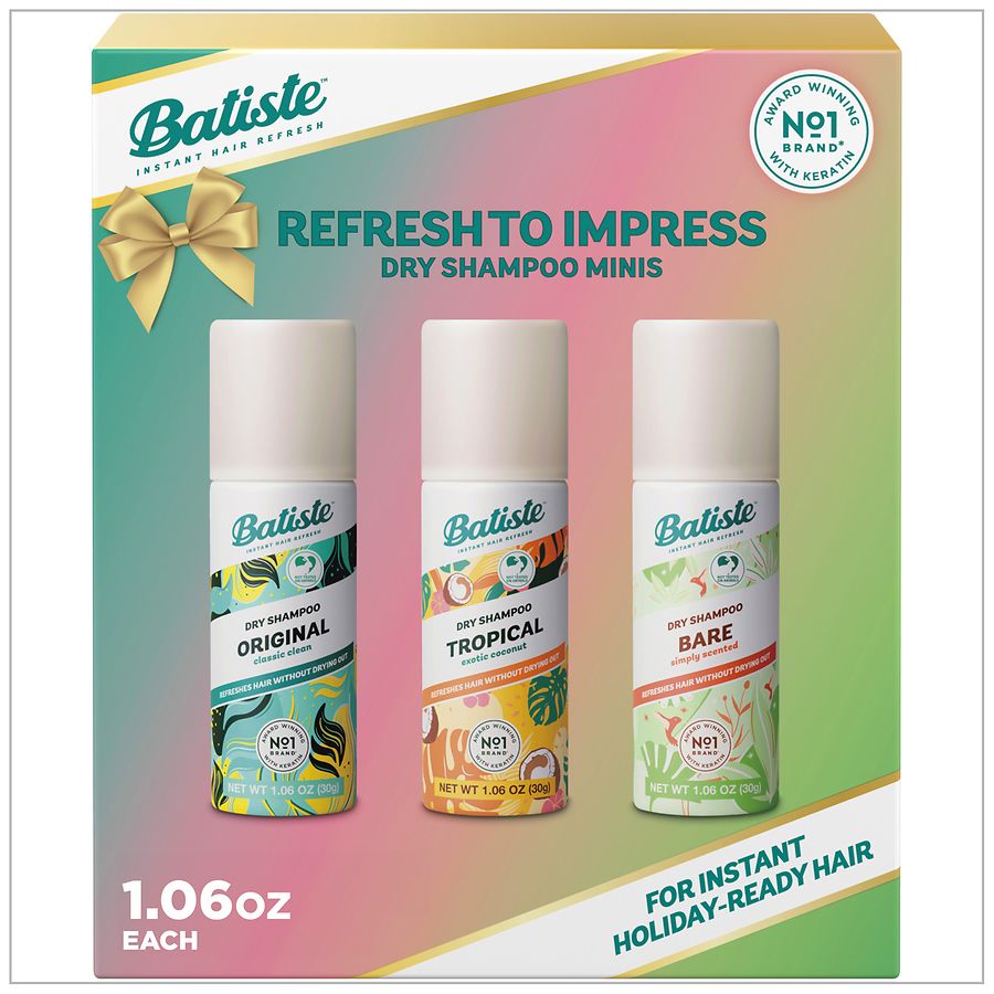 Batiste Dry Shampoo Limited Edition Mini Holiday Gift Set, Travel Size ...