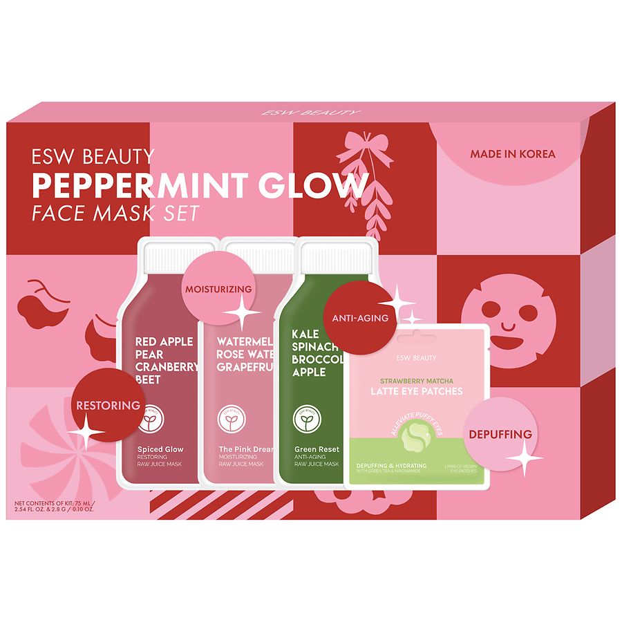 ESW Beauty Peppermint Glow Face Mask Holiday Set | Walgreens
