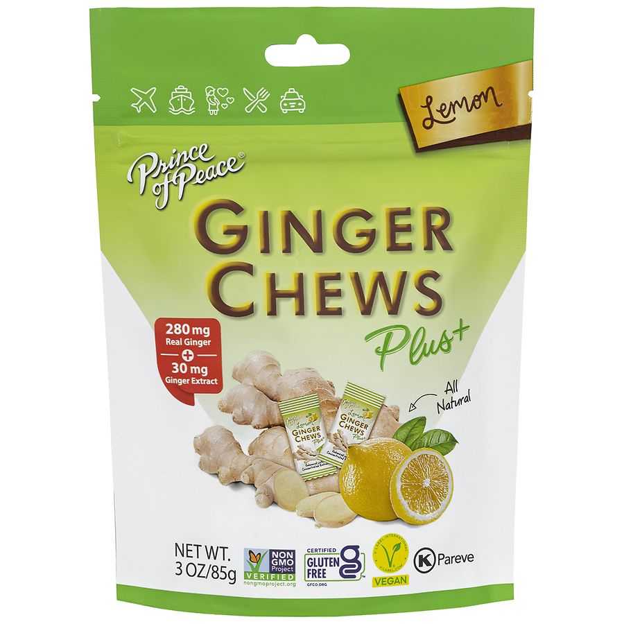 Prince of Peace Ginger Chews Plus+ Lemon | Walgreens