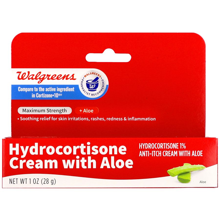 Walgreens Hydrocortisone Cream with Aloe Maximum Strength | Walgreens
