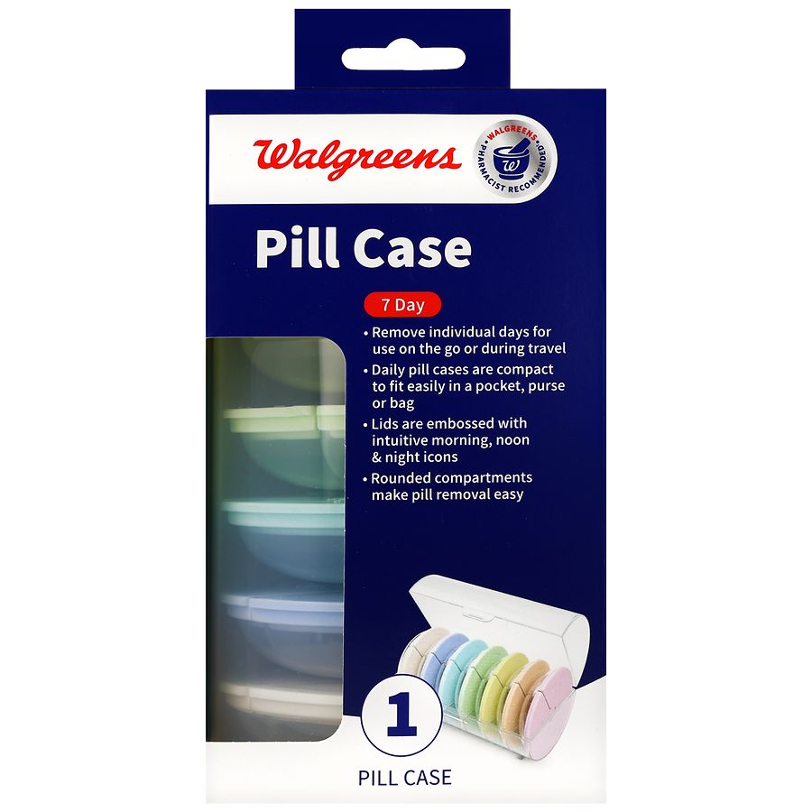 Walgreens Pill Case, 7 Day | Walgreens