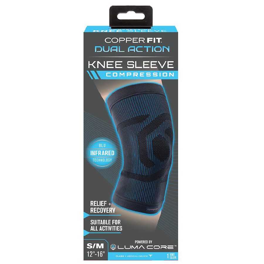 Copper Fit Dual Action Blu-Infrared Knee S/M | Walgreens