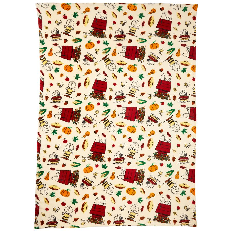Peanuts Micro Raschel Harvest Blanket | Walgreens