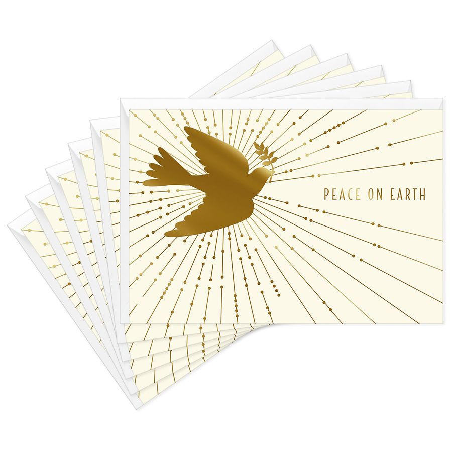 Hallmark Gold Christmas Cards, Peace on Earth, Dove S9 | Walgreens