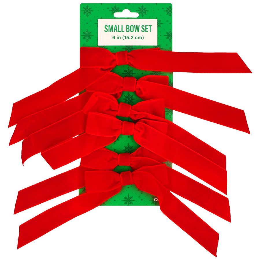 Festive Voice Small Bow Set 6 in | Walgreens