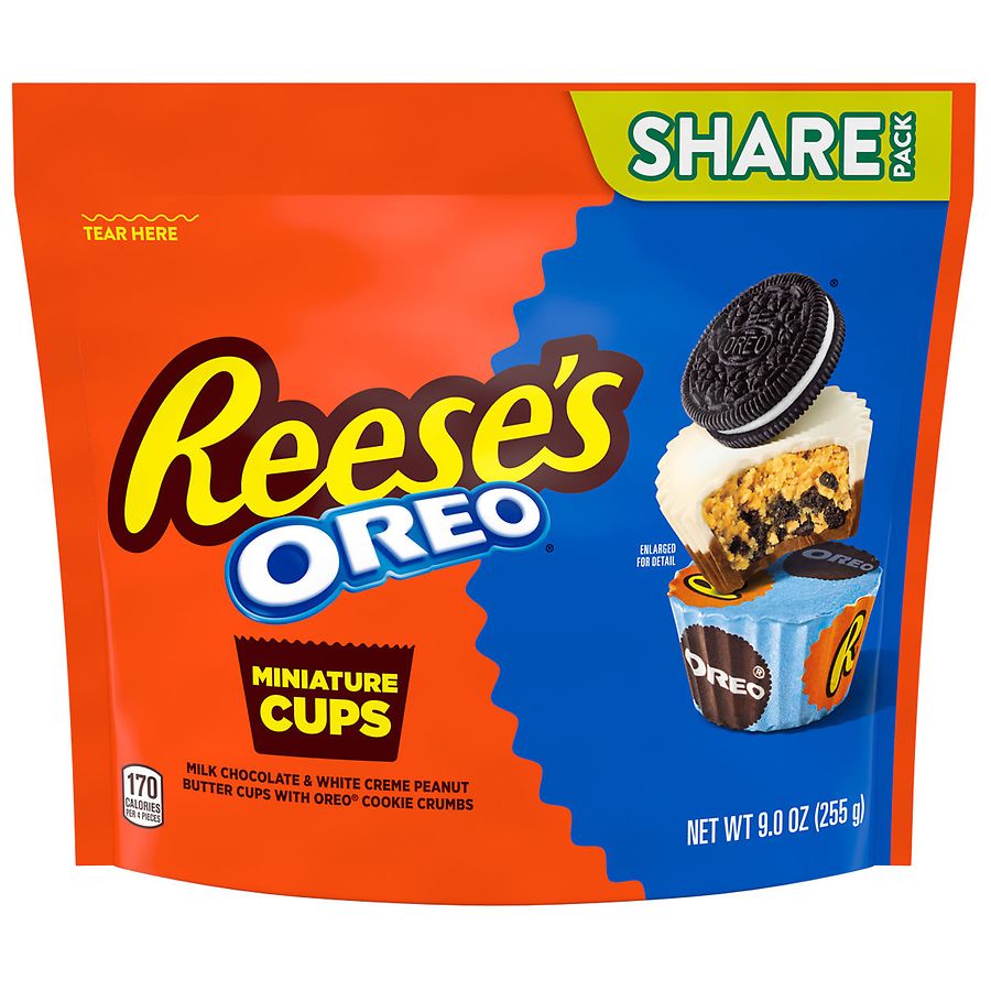 REESE'S OREO REESES PBC MINIATURES W OREO 9OZ | Walgreens