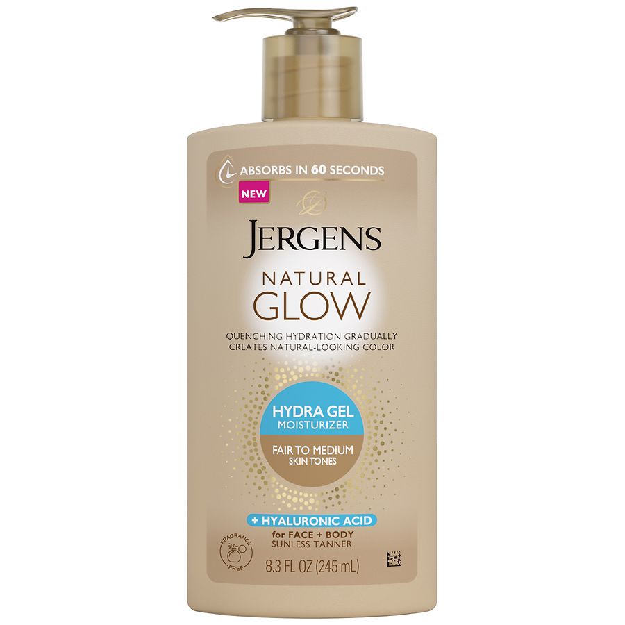 Jergens Natural Glow Hydra Gel Moisturizer, Fair To Medium | Walgreens