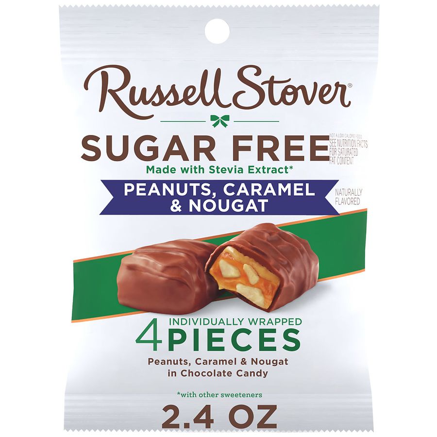 Russell Stover Sugar Free Peanut, Caramel & Nougat Chocolate Candy ...