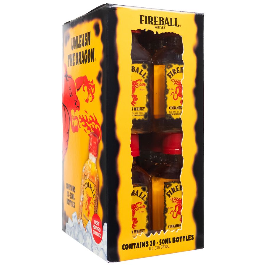 Fireball Cinnamon Whiskey Window Box, 66 Proof | Walgreens