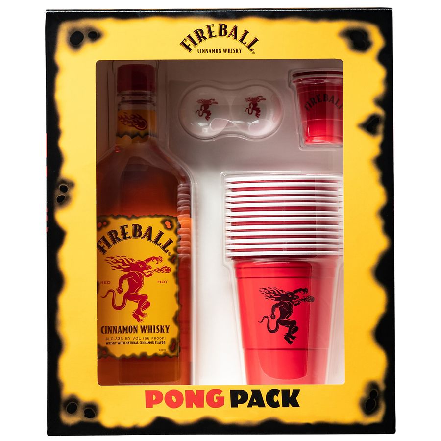 Fireball Cinnamon Whiskey Pong Party Kit, 66 Proof | Walgreens