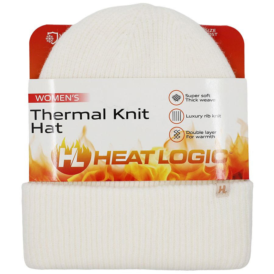Heat Logic Thermal Knit Beanie Ivory | Walgreens