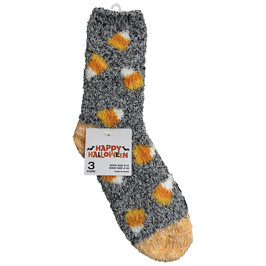 Happy Halloween Candy Corn Cozy Socks 9-11 | Walgreens