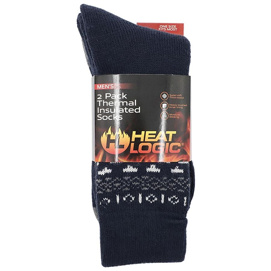 Heat Logic Thermal Insulated Socks Dark Grey | Walgreens