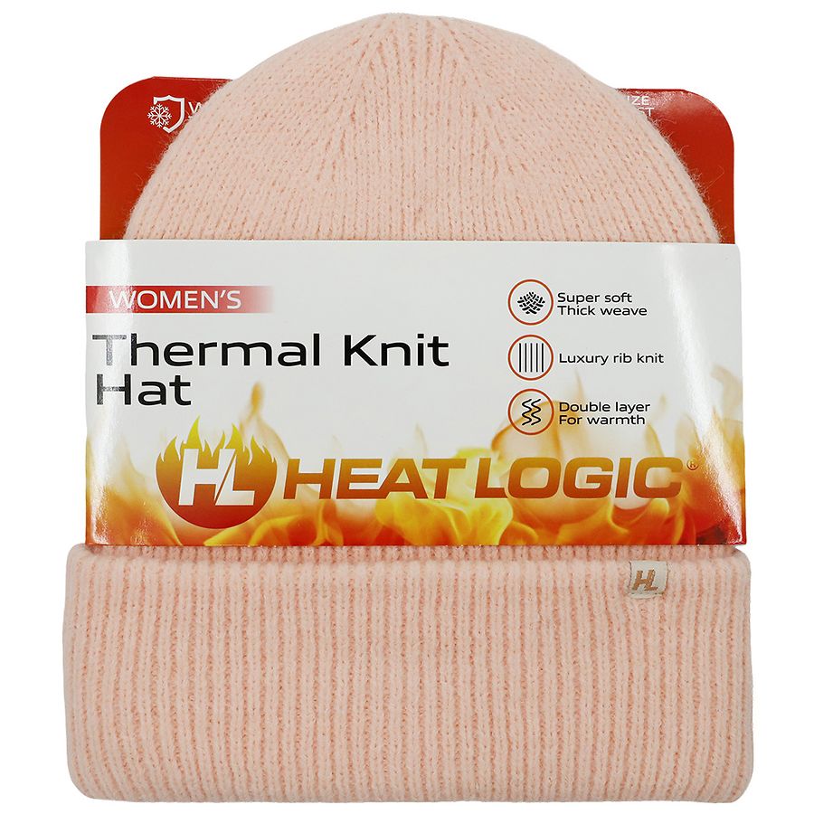 Heat Logic Thermal Knit Beanie Blush | Walgreens