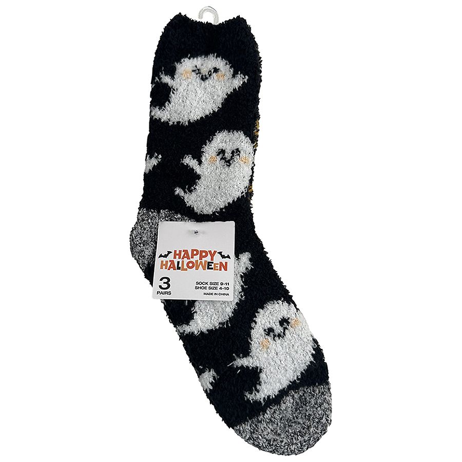 Happy Halloween Ghost Cozy Socks 9-11 | Walgreens