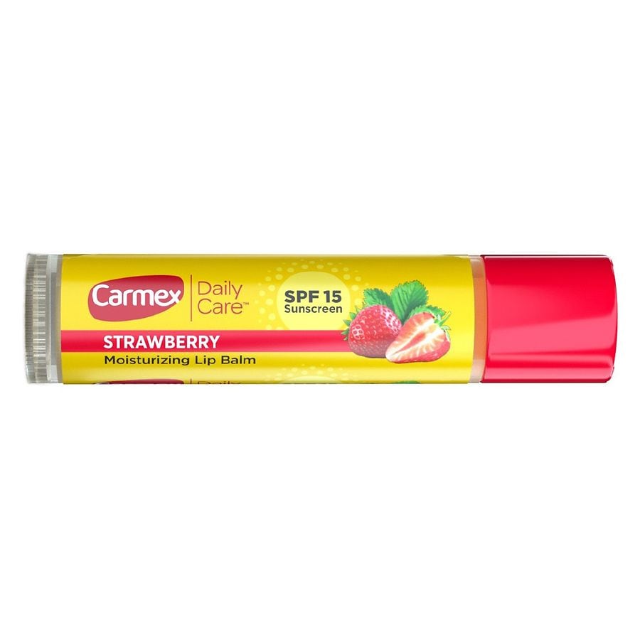 Carmex Moisturizing Lip Balm Stick SPF15 Strawberry | Walgreens