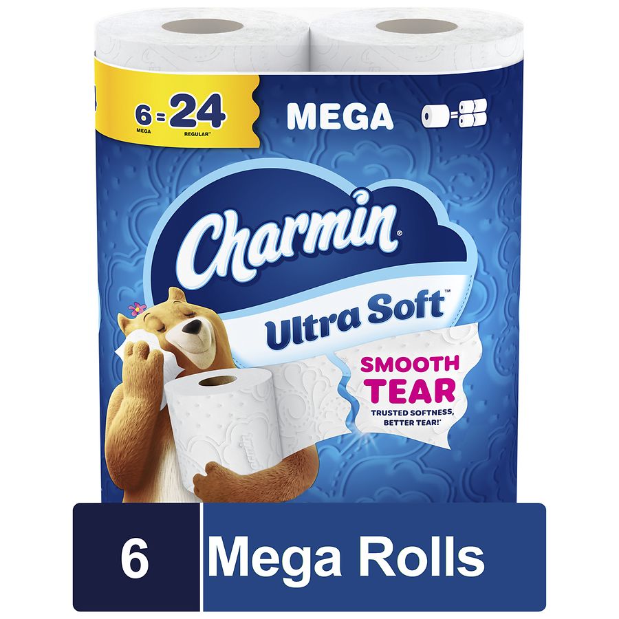 Charmin Ultra Soft Toilet Paper, Mega Rolls | Walgreens