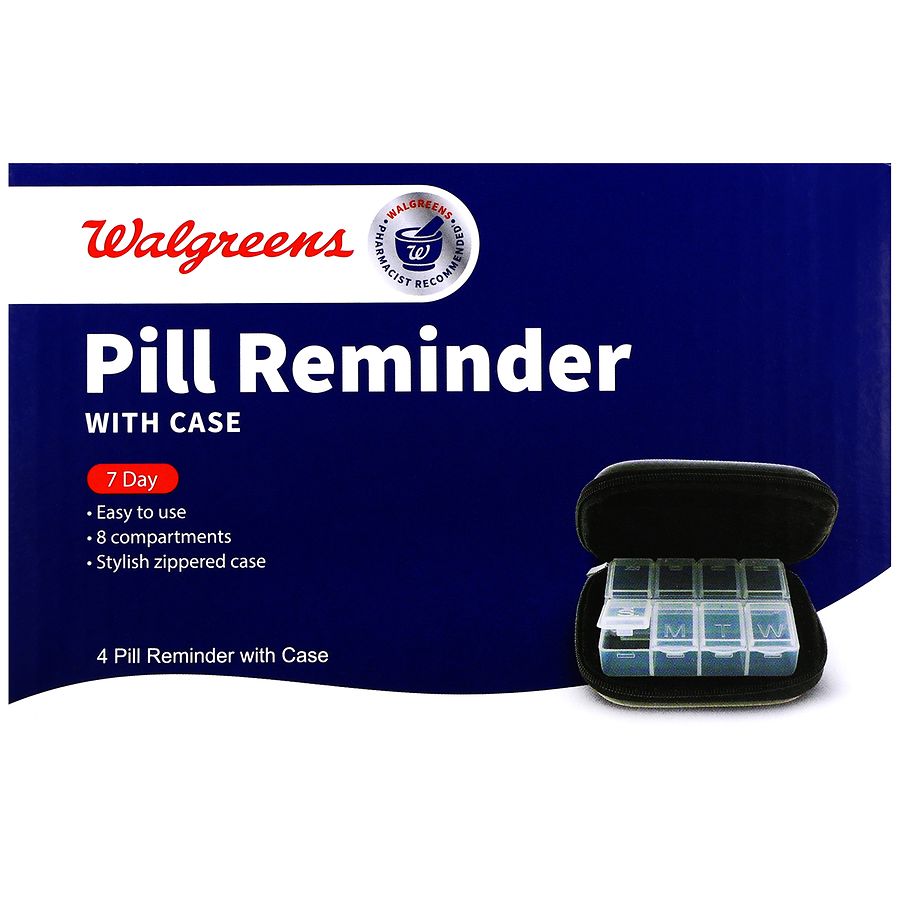 Walgreens Pill Reminder with Case 7 Day | Walgreens