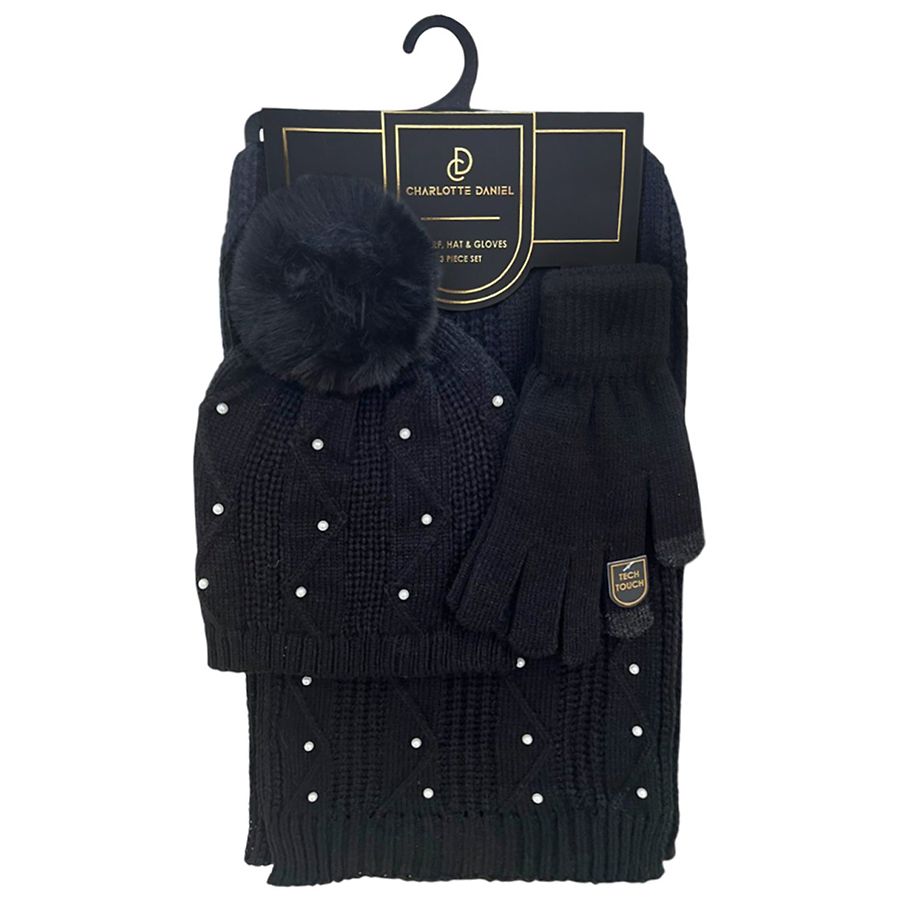 Charlotte Daniel Scarf, Hat & Gloves Set, Assorted | Walgreens