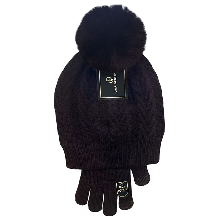 Charlotte Daniel Knit Hat And Glove Set, Assorted | Walgreens