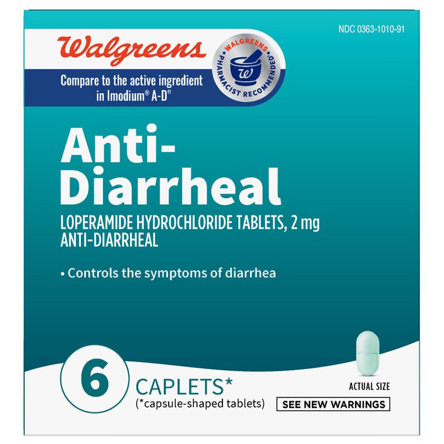 Walgreens Loperamide Hydrochloride Anti-Diarrheal Tablets | Walgreens