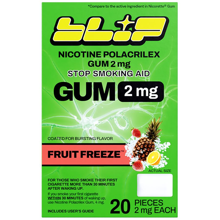Blip Products 2 mg Nicotine Gum Fruit Freeze | Walgreens