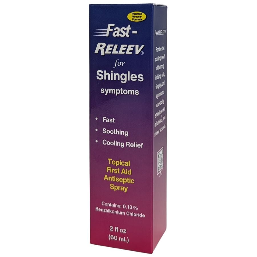 Fast-Releev Topical Antiseptic First Aid Spray for Shingles Symptoms ...